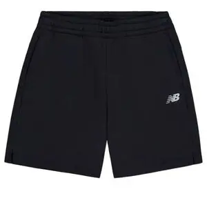 NEW BALANCE Logo Cotton Shorts - Black