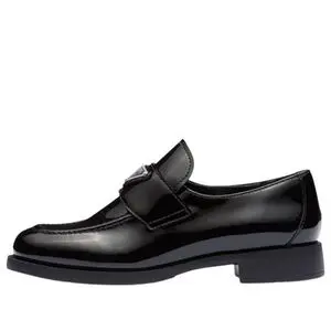 Prada Patent Leather Loafers - Black/silver