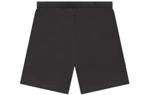 Fear Of God Ss22 Faded Black Fleece Shorts With Drawstring And Logo Detail