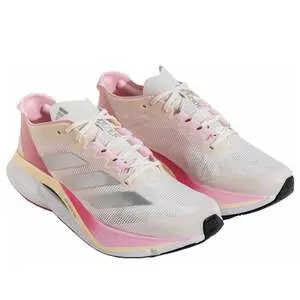 Adidas Adizero Boston Athletic Sneakers - White/pink
