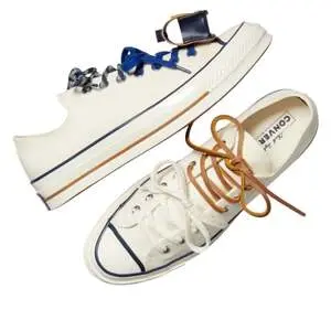 CONVERSE Chuck 70 Low Top Sneakers - White/brown/blue