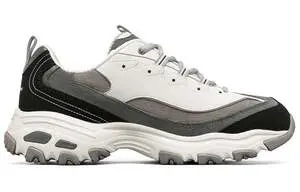 Sketchers D'lites 1.0 Low-top Running Shoes Black/grey - Black/gray