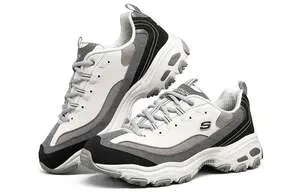 Sketchers D'lites 1.0 Low-top Running Shoes Black/grey - Black/gray