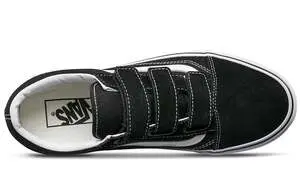 VANS Old Skool Velcro Suede Sneakers - Black