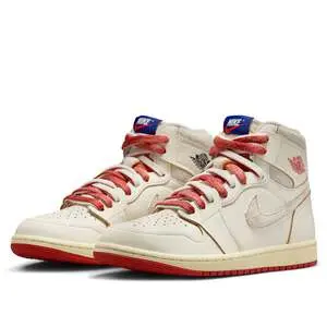 JORDAN 1 High Og "cinnabar Rare Air" Sneakers - Sail/cinnabar/light Bone