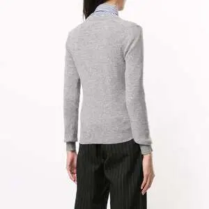 Play Comme Des Garcon Heart Appliqué Cardigan - Grey