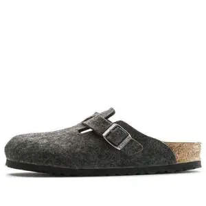BIRKENSTOCK Boston Narrow Wool Felt Clogs - Anthracite