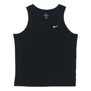 Nike Dri-fit Training Breathable Casual Sports Quick Dry Black Vest - Default Color