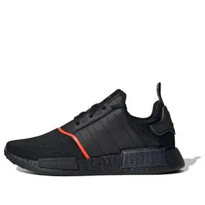 Adidas Nmd_r1 "core Black Solar" Sneakers - Cblack/solred