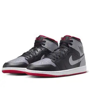 JORDAN 1 Mid Se - Grey/red/black