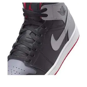 JORDAN 1 Mid Se - Grey/red/black