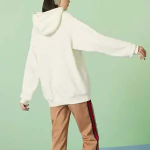Gucci Cotton Jersey Hoodie - White