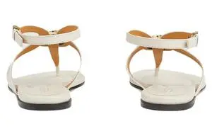 Gucci Leather Double G Thong Sandal