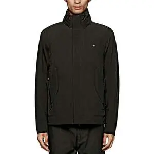 Stone Island Logo Embroidered High-neck Jacket