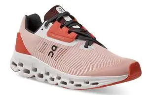 On Cloudstratus Running Shoe - Rose/red
