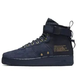 Nike Sf Air Force 1 Mid "obsidian - Obsidian/black