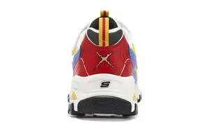Sketchers D'lites "white Red Yellow" Low Top Sneakers - White/red/yellow