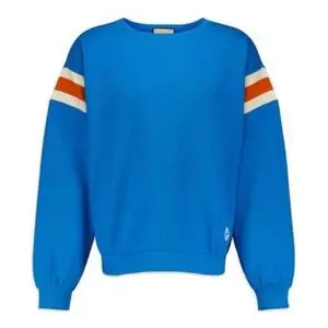 Gucci Sweatshirt With Sporty Stripes - Blue