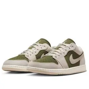 JORDAN 1 Low "medium Olive - Medium Olive/sail/light Orewood Brown