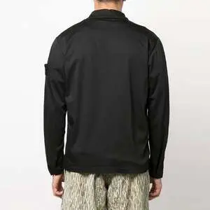 Stone Island Ghost Stretch Cotton Shirt Jacket - Black