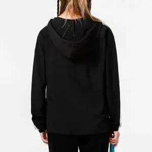 Adidas Neo Training Sports Stripe Loose Hooded Jacket
