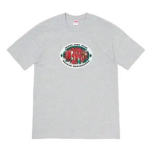 Supreme Fw19 Week 1 New Shit Tee Alphabet Logo Short Sleeve Gray - Grey