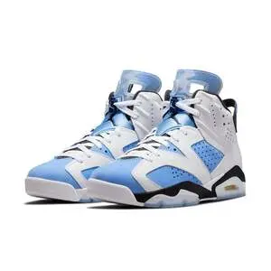 JORDAN 6 Retro "unc Home" High Top Sneakers - White/blue
