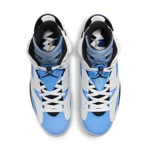 JORDAN 6 Retro "unc Home" High Top Sneakers - White/blue