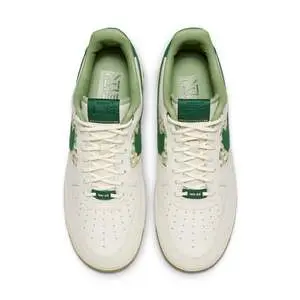 Nike Force 1 Low "nai-ke" Sneakers - White/beige/green
