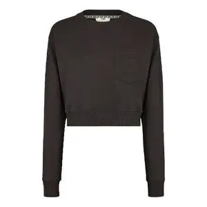 Fendi Cropped Sweatshirt - Black