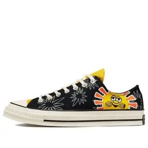 CONVERSE Chuck 70 Low Top "sunny Floral" Sneakers - Black/yellow