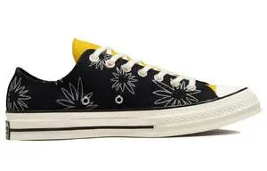 CONVERSE Chuck 70 Low Top "sunny Floral" Sneakers - Black/yellow