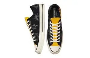 CONVERSE Chuck 70 Low Top "sunny Floral" Sneakers - Black/yellow