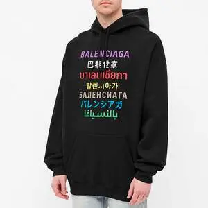 Balenciaga Multi-color Logo Hoodie