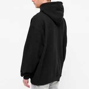 Balenciaga Multi-color Logo Hoodie - Black