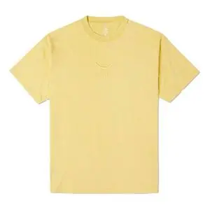 CONVERSE Embroidered Sports Round Neck Short Sleeve - Yellow