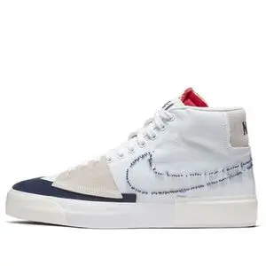 Nike Blazer Mid Sb Edge 'hack Pack White' Sneakers - White/navy