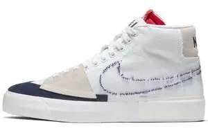 Nike Blazer Mid Sb Edge 'hack Pack White' Sneakers - White/navy