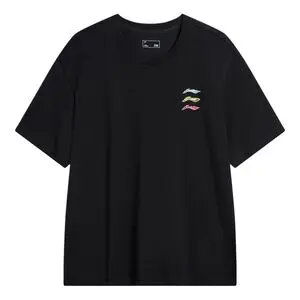 LI-NING Triple Logo T-shirt 'black - Black/multi-color