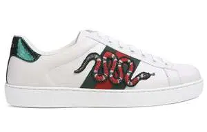 Gucci Ace Embroidered Snake Sneakers