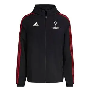 Adidas Fifa World Cup 2022 Official Emblem Woven Jacket - Black