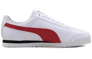 PUMA Roma Lace-up Sneakers - White/red