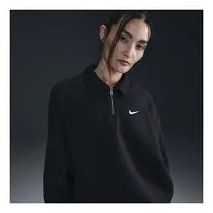 Nike Phoenix Fleece Half Zip - Black/white