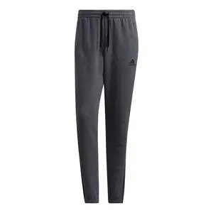 Adidas Essentials Fleece Tapered Elastic Cuff 3-stripes Pants - Grey