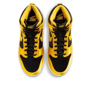 Nike Dunk High Satin Sneakers - Yellow/black