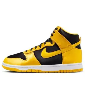 Nike Nike Dunk High Satin Sneakers Yellow/black