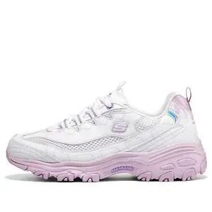 Sketchers Dlites Sneakers - White/pink