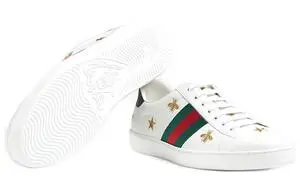 Gucci Ace Embroidered Bees And Stars Sneakers