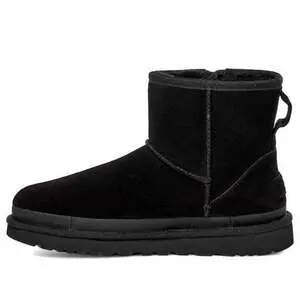 UGG Classic Mini Zipper Tape Logo Boot - Black