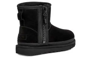 UGG Classic Mini Zipper Tape Logo Boot - Black